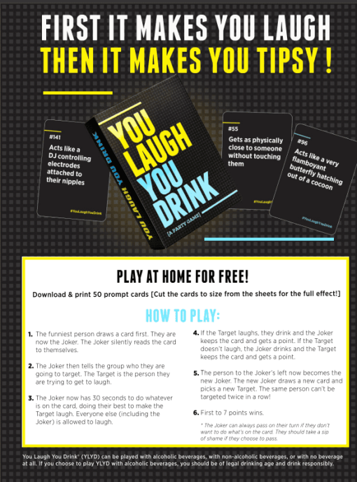 You Laugh You Drink Card Game Playable in PDF - EditionCards