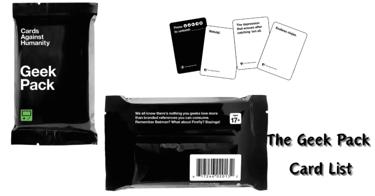 The Geek Pack Cards Against Humanity Card List - EditionCards