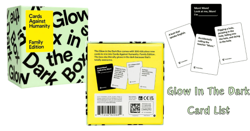 Glow In The Dark Cards Against Humanity Card List - EditionCards