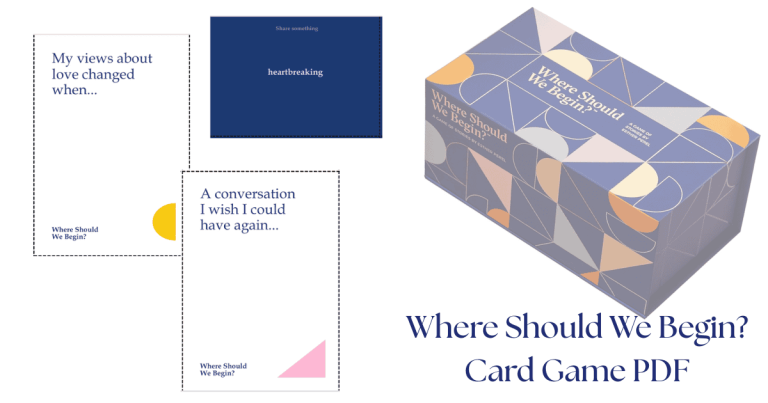 Where Should We Begin Card Game PDF: Just Like Therapy - EditionCards